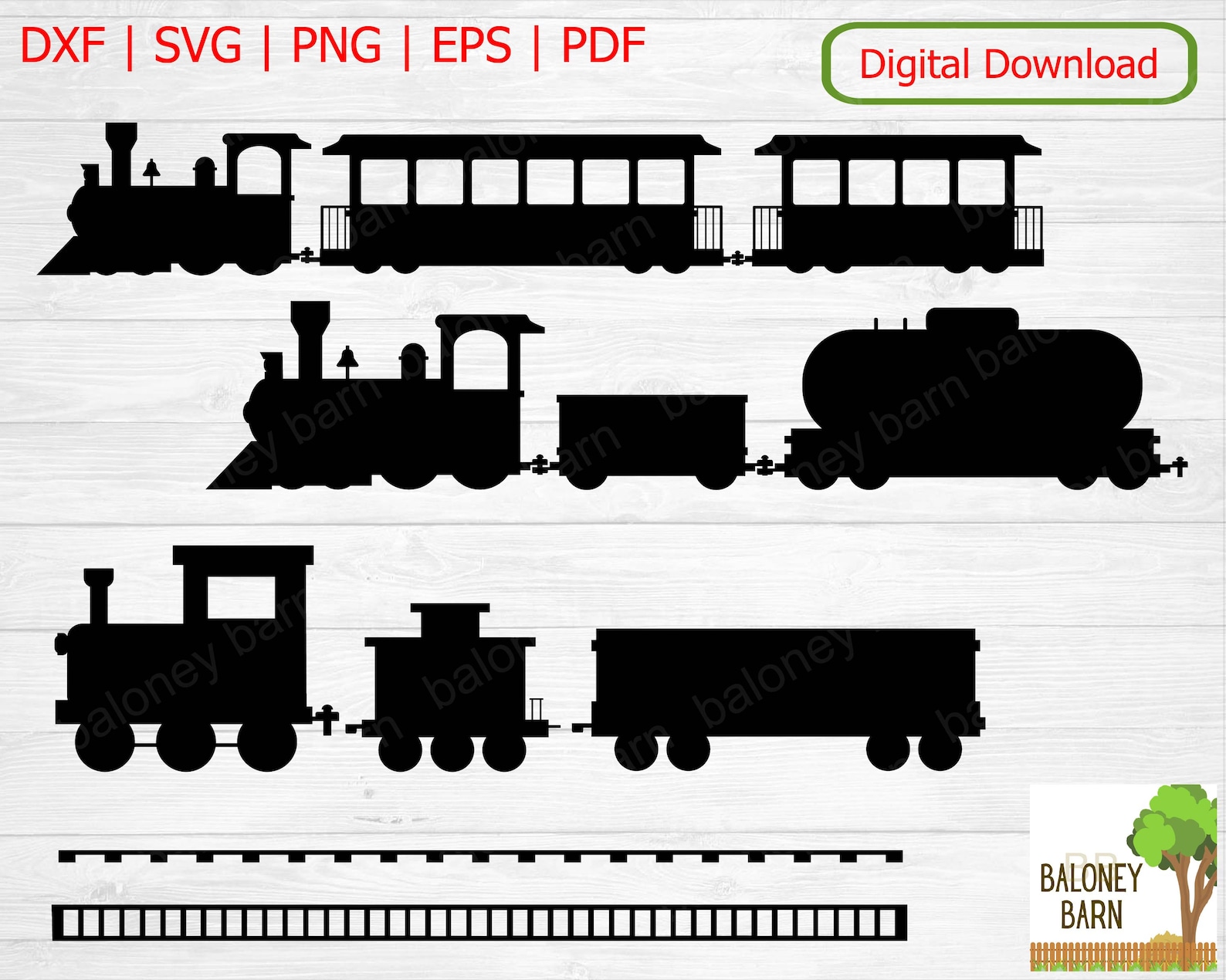 Train Clipart Trains SVG Locomotive Silhouette Railroad - Etsy