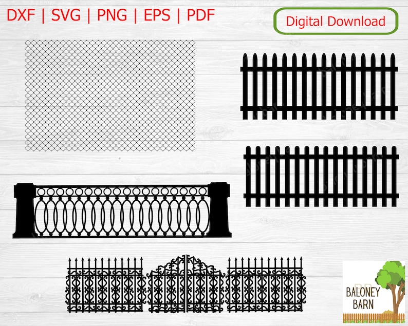Fence Gate Clipart Fence SVG Barrier Partition Entry Gates - Etsy