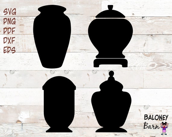 Urn Clipart Urn SVG Urn Silhouette Cremation Jar Cremate - Etsy Canada
