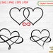 Infinity Heart Clipart, Infinity Love SVG, Heart Silhouette, Forever ...