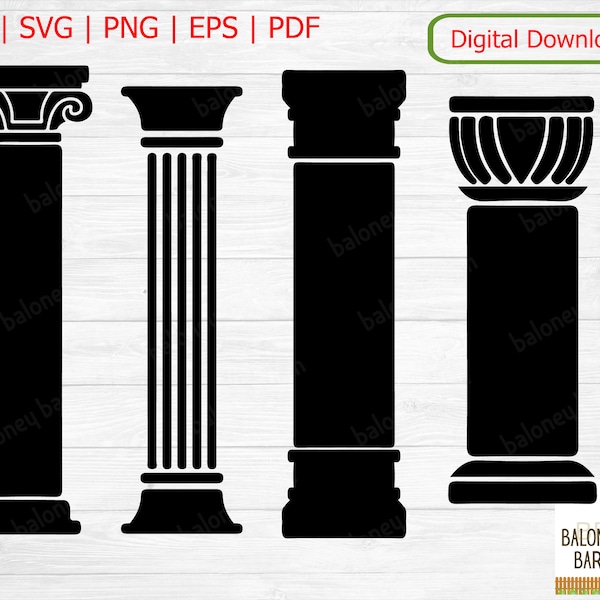 Pillar Svg - Etsy
