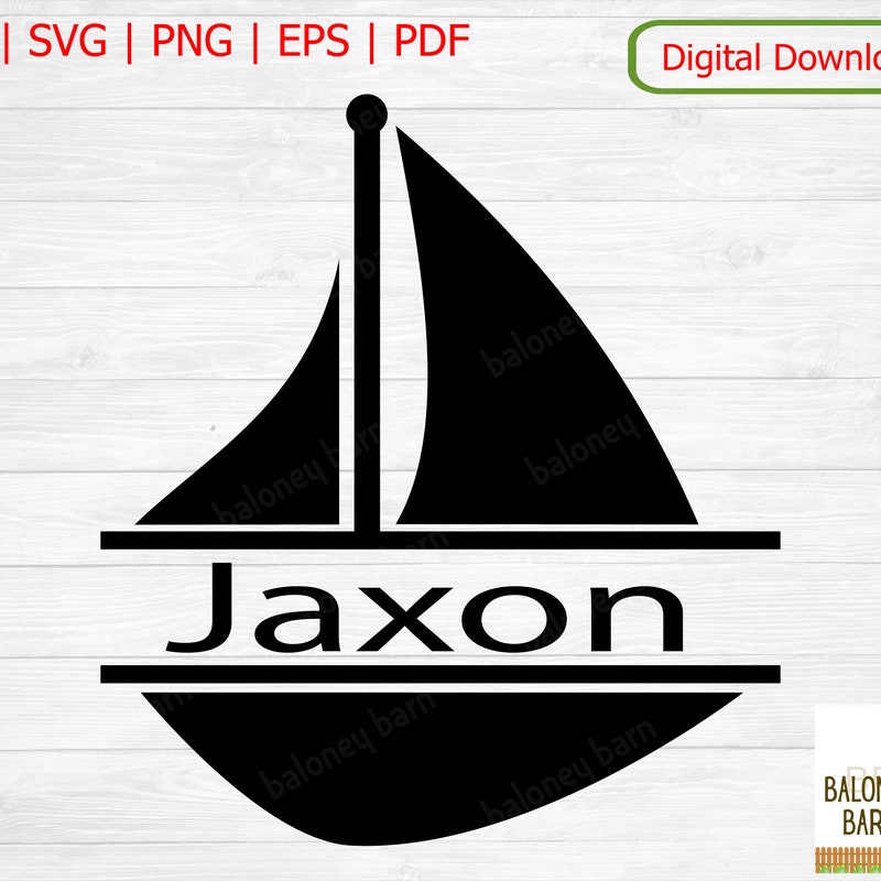 Sailboat Monogram - Etsy