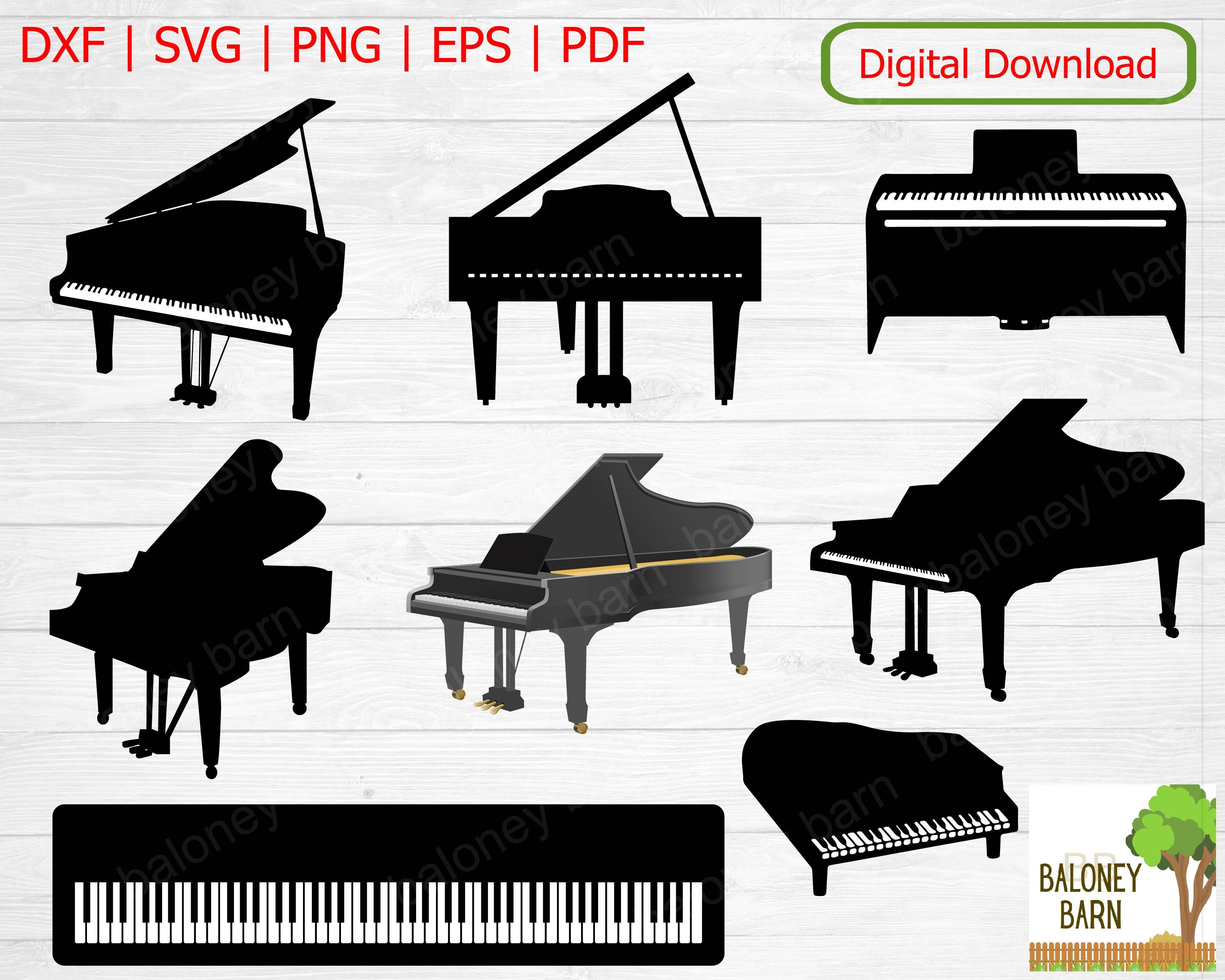 Piano Silhouette Png