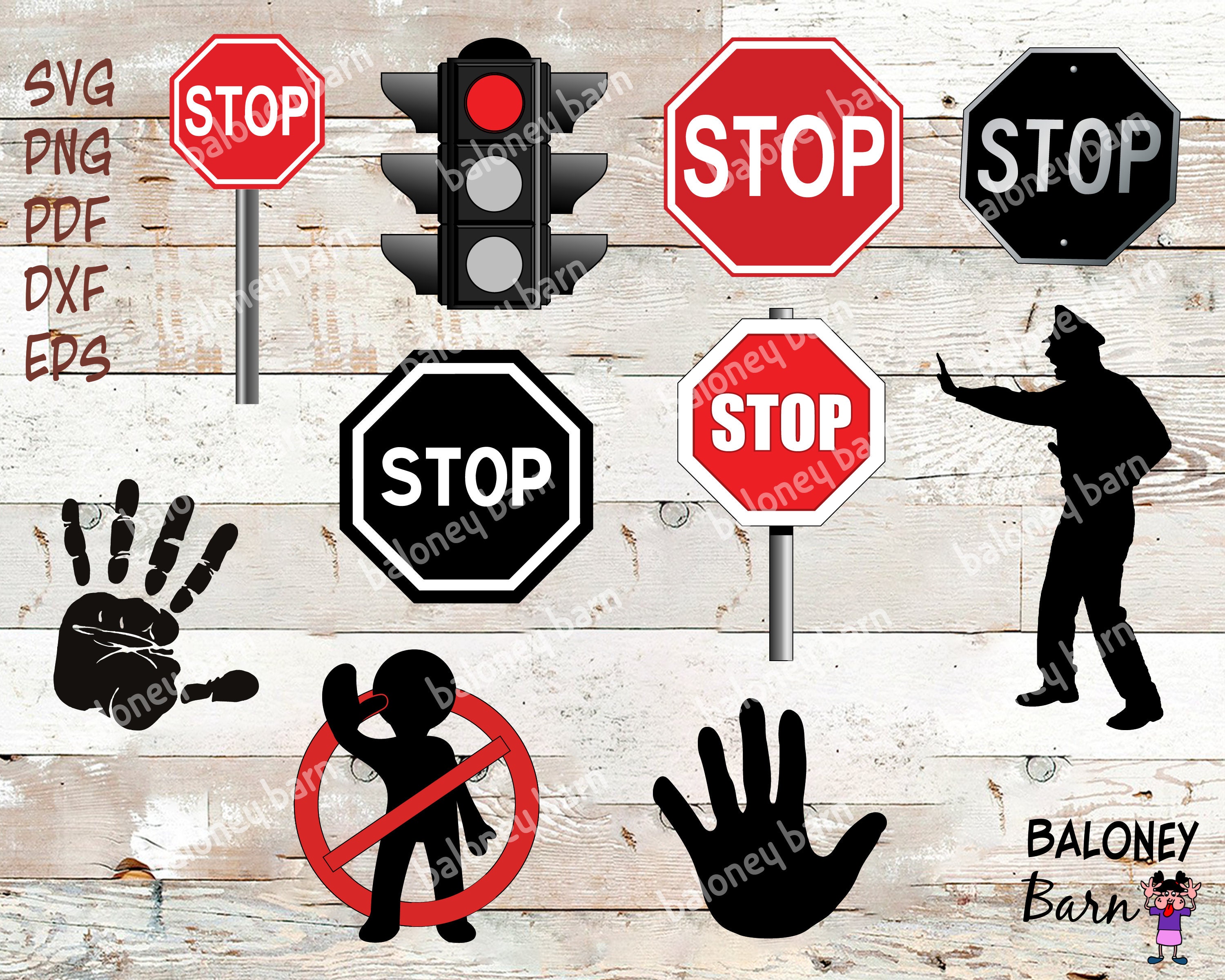 Hand Stop Sign Clipart