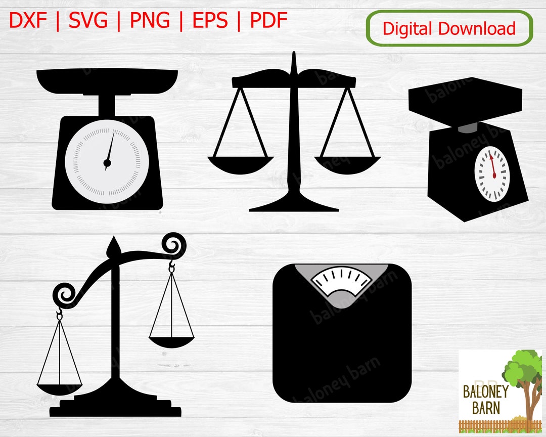 Scale Clipart, Scales SVG, Scale Silhouette, Kitchen Scale, Food Scale ...