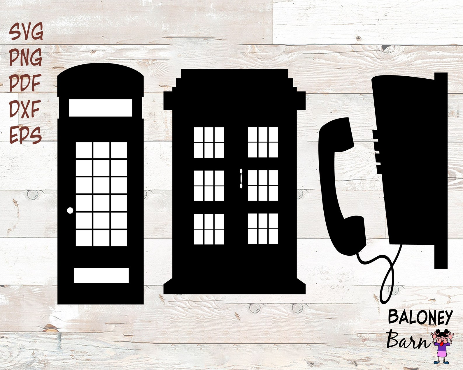 Phone Booth Clipart SVG Telephone Booth Silhouette Telephone - Etsy
