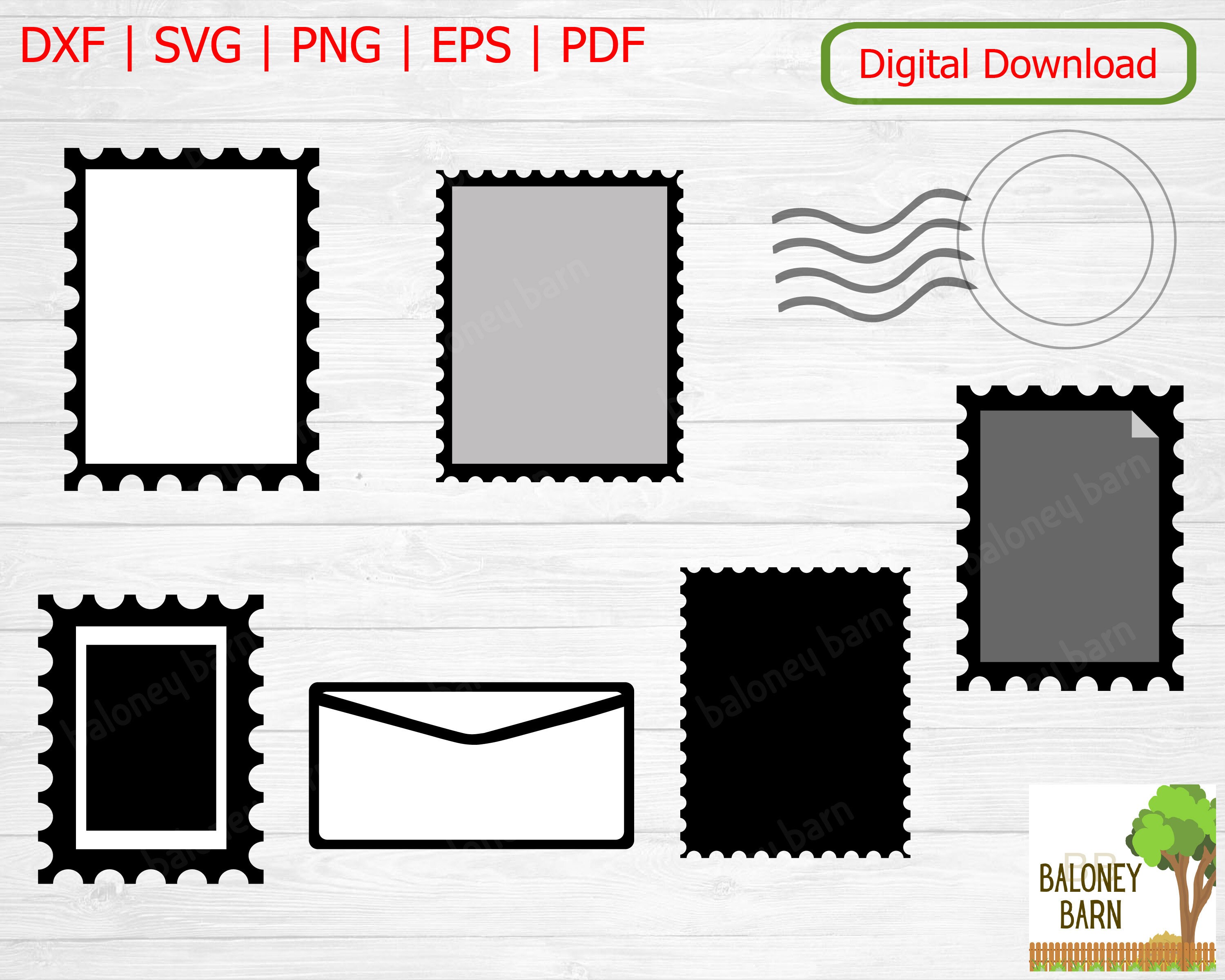 Blank Postage Stamp Clip Art