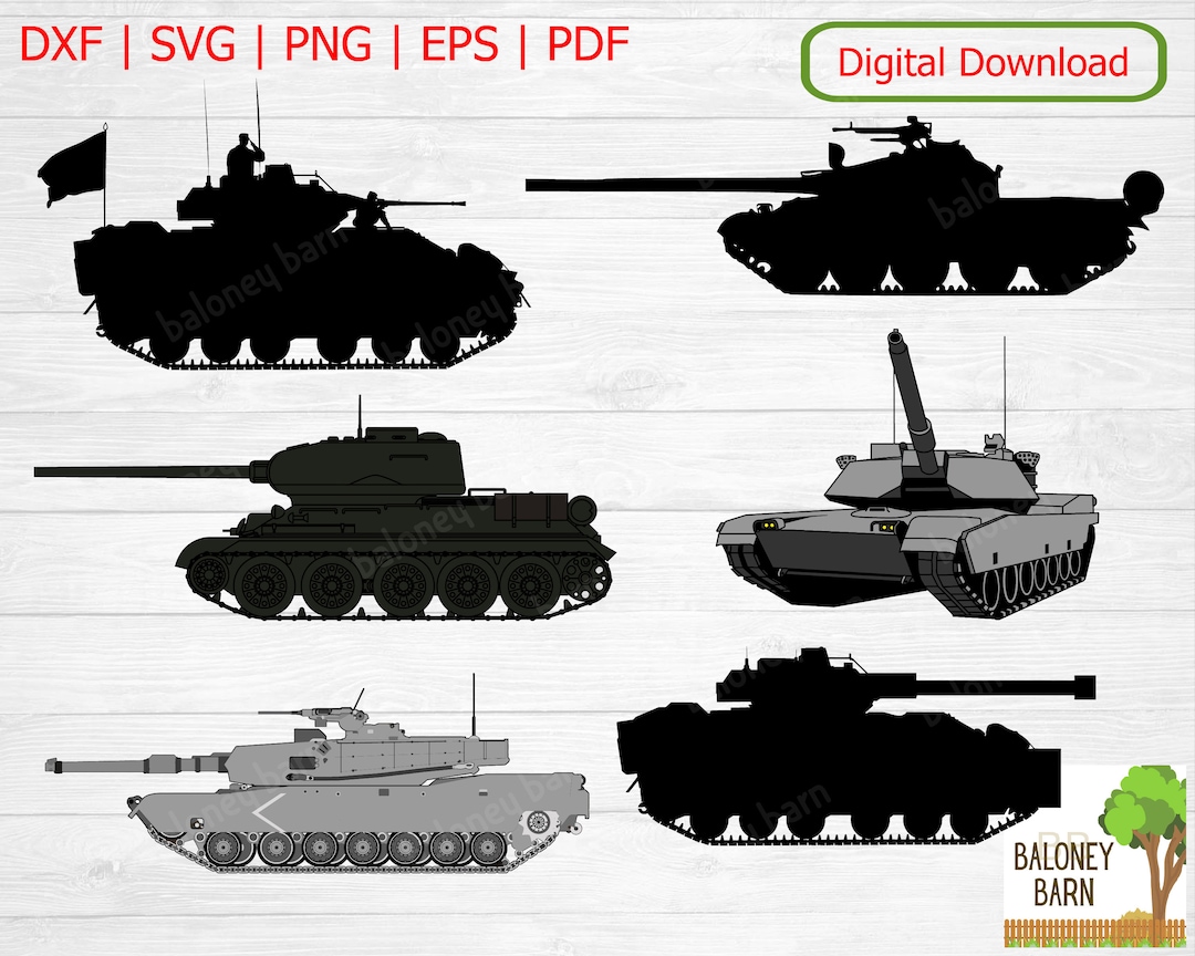 Tank Clipart, Tanks SVG, Battle Vehicle, Armor Combat, Armour Artillery ...
