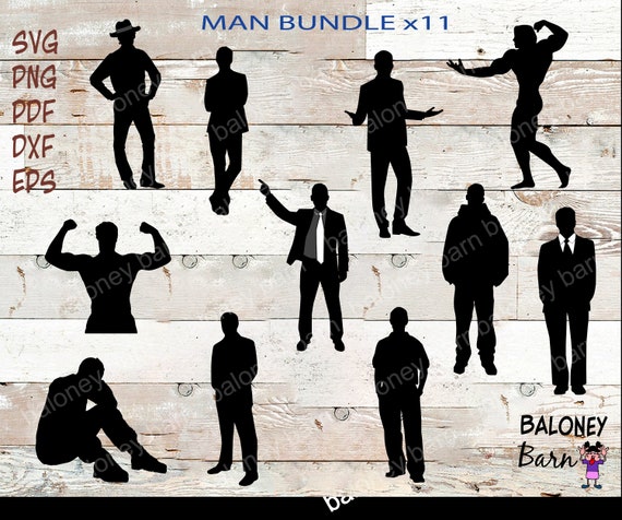 Man Clipart Male SVG Man Silhouette Muscle Man Male - Etsy Canada