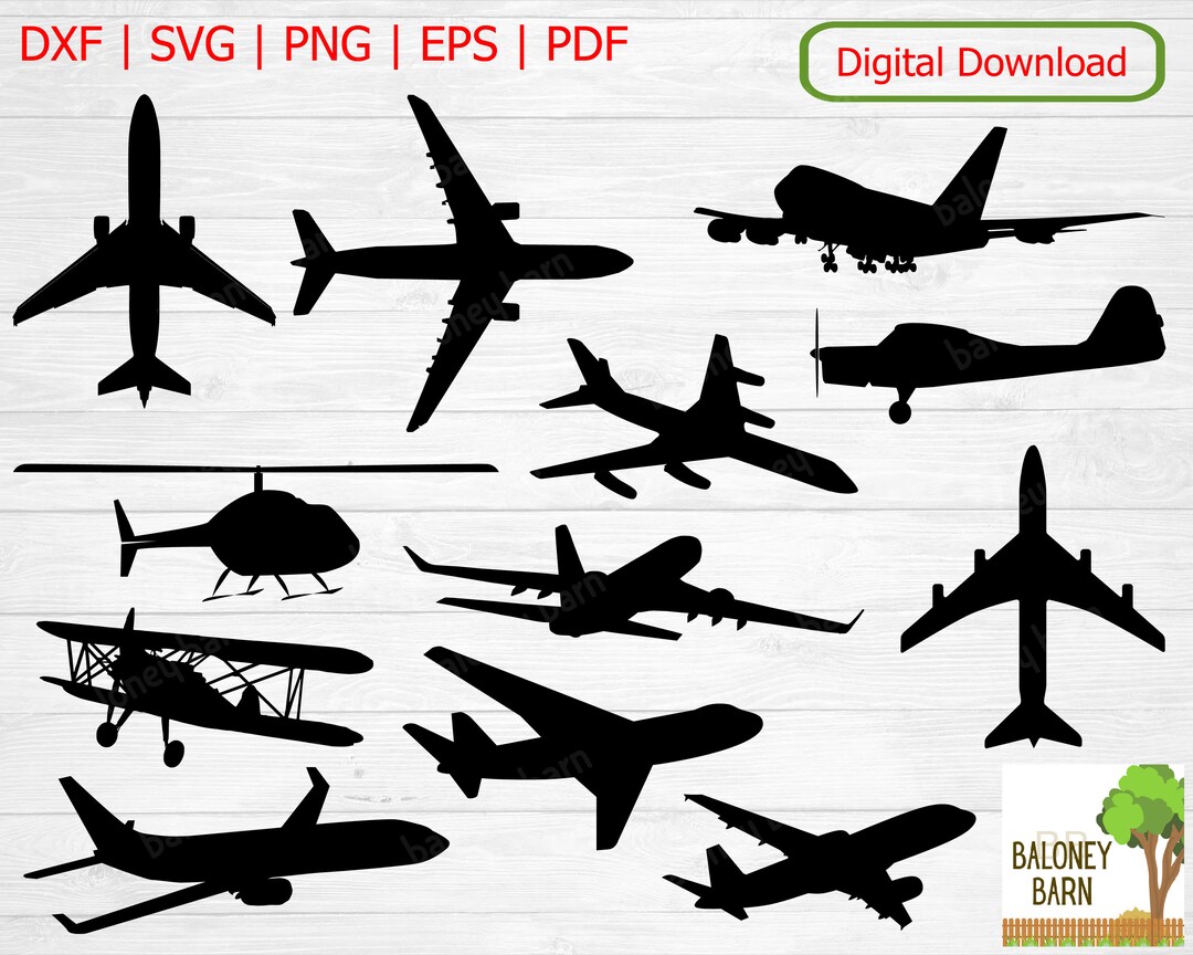 Airplane Clipart, Plane SVG, Jet Clip Art, Helicopter Image, Propeller ...