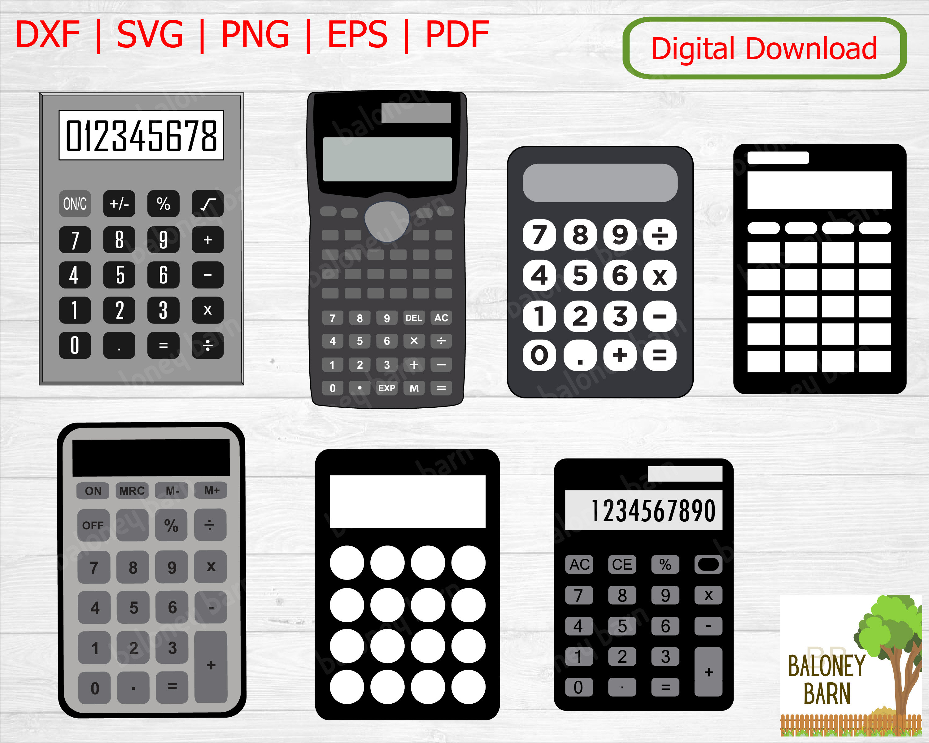 Calculator Clip Art Black And White