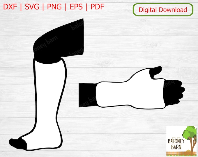 Broken Foot Svg, Cast on Foot Svg, Broken Foot Dxf, Broken Foot Png ...