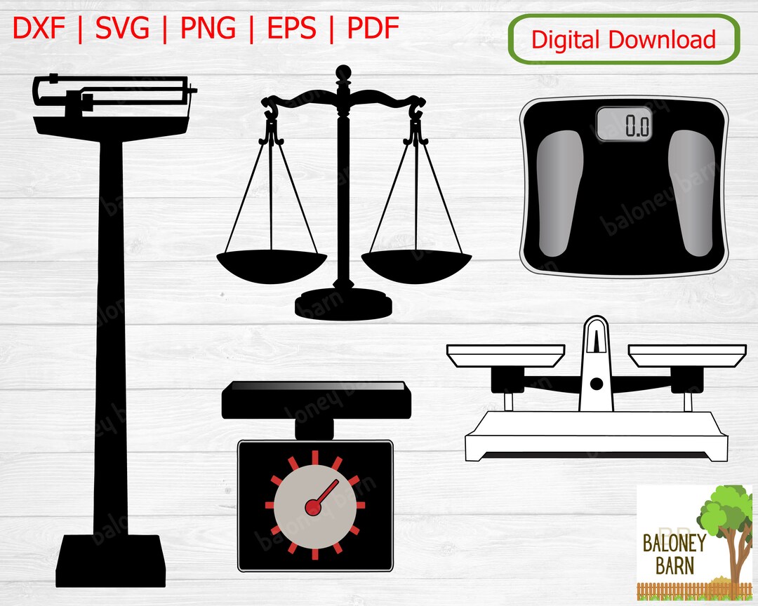 Scale Clipart, Scales SVG, Scale Silhouette, Kitchen Scale, Medical ...