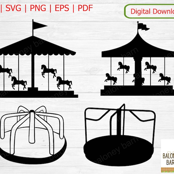 Merry Go Round Art - Etsy