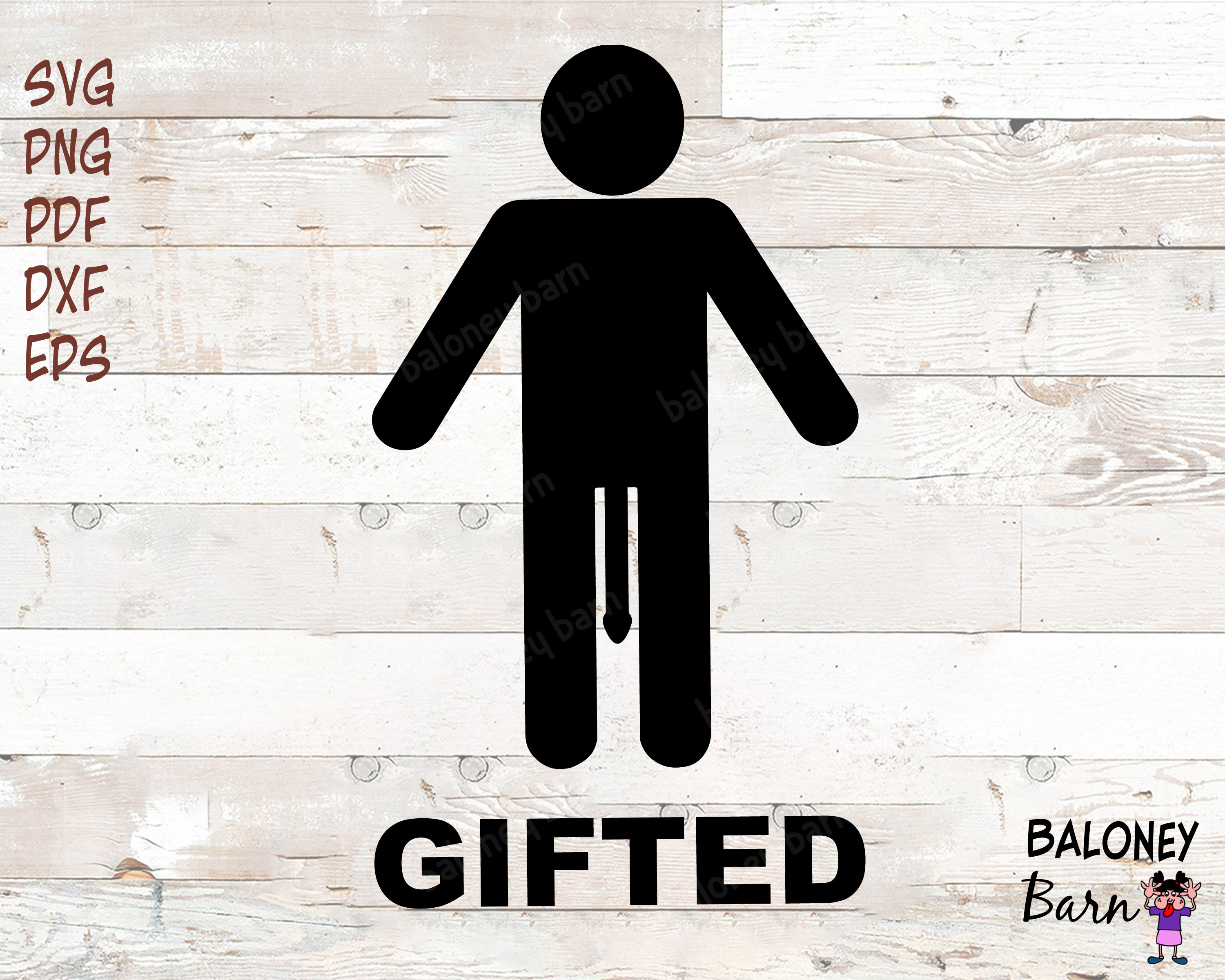 Gifted Man SVG Well Hung Man Sexual Innuendo Well Endowed - Etsy