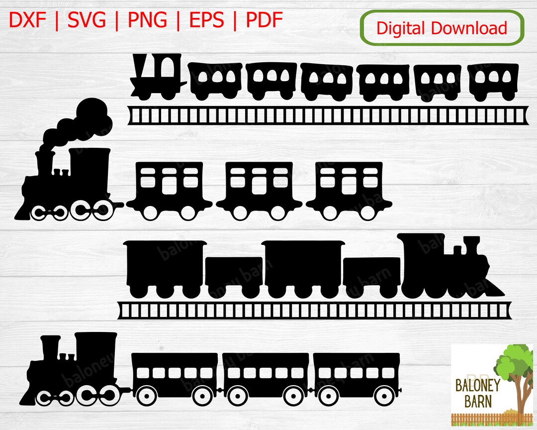 Train Clipart, Trains SVG, Locomotive Silhouette, Railroad Tracks ...