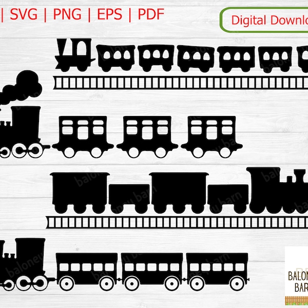 Train Clipart - Etsy