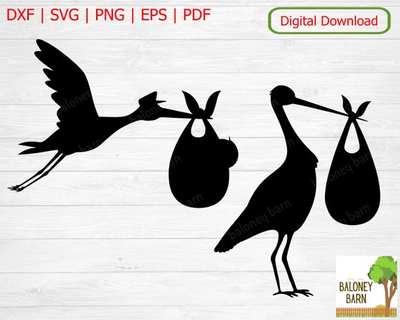 Stork Delivering Baby Clip Art