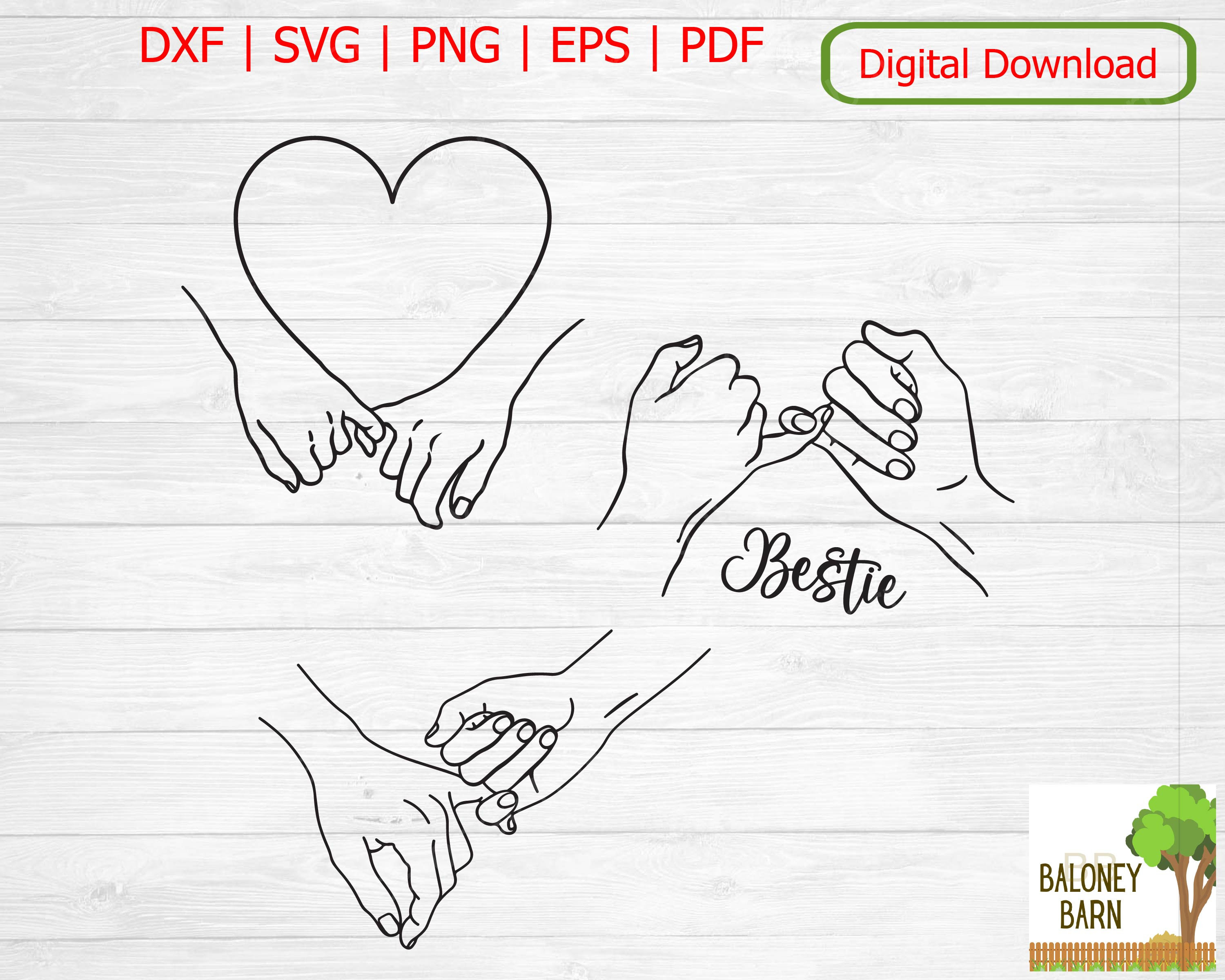 Pinky Swear Clipart, Promise SVG, Serious BFF, Sister Friend, Bestie ...