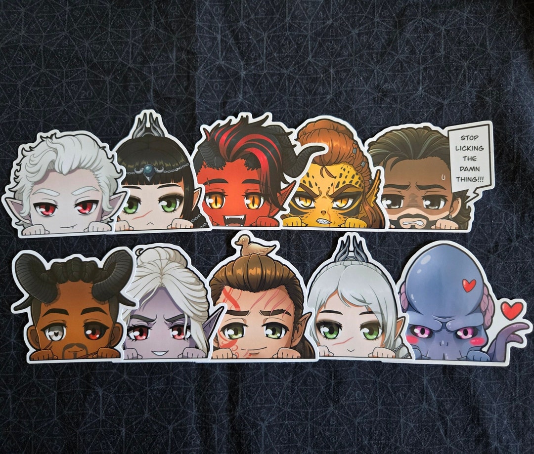 BG3 Peeker Stickers 3" - Etsy
