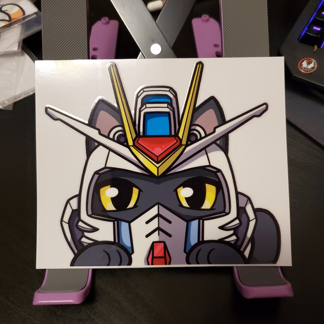 Strike Freedom Gundam Cat Transfer Sticker - Etsy