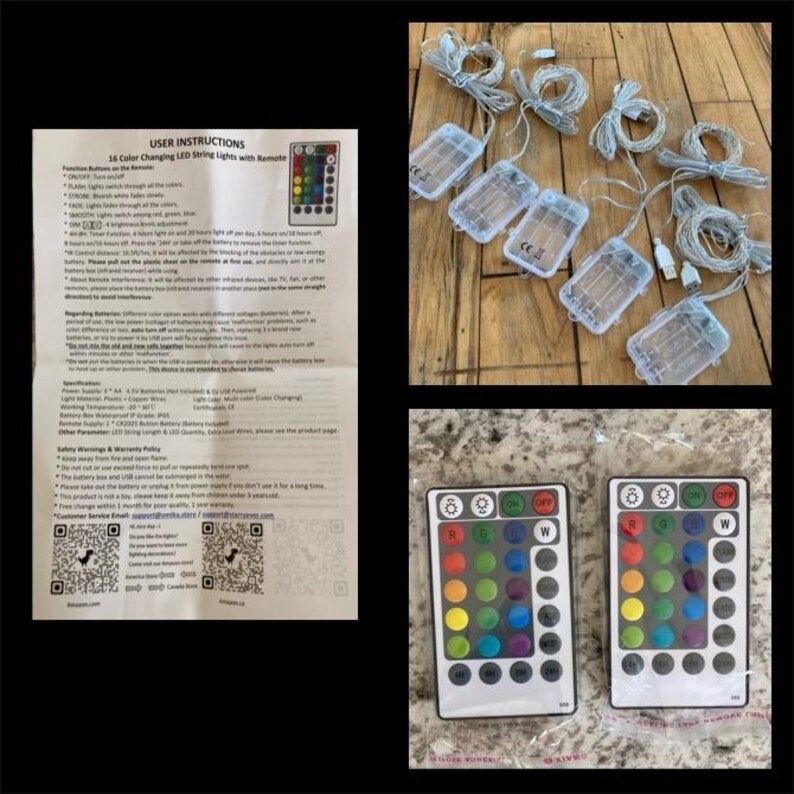 Lavender Rustic Fairy Light Hanging Chandelier Remote-control Battery ...