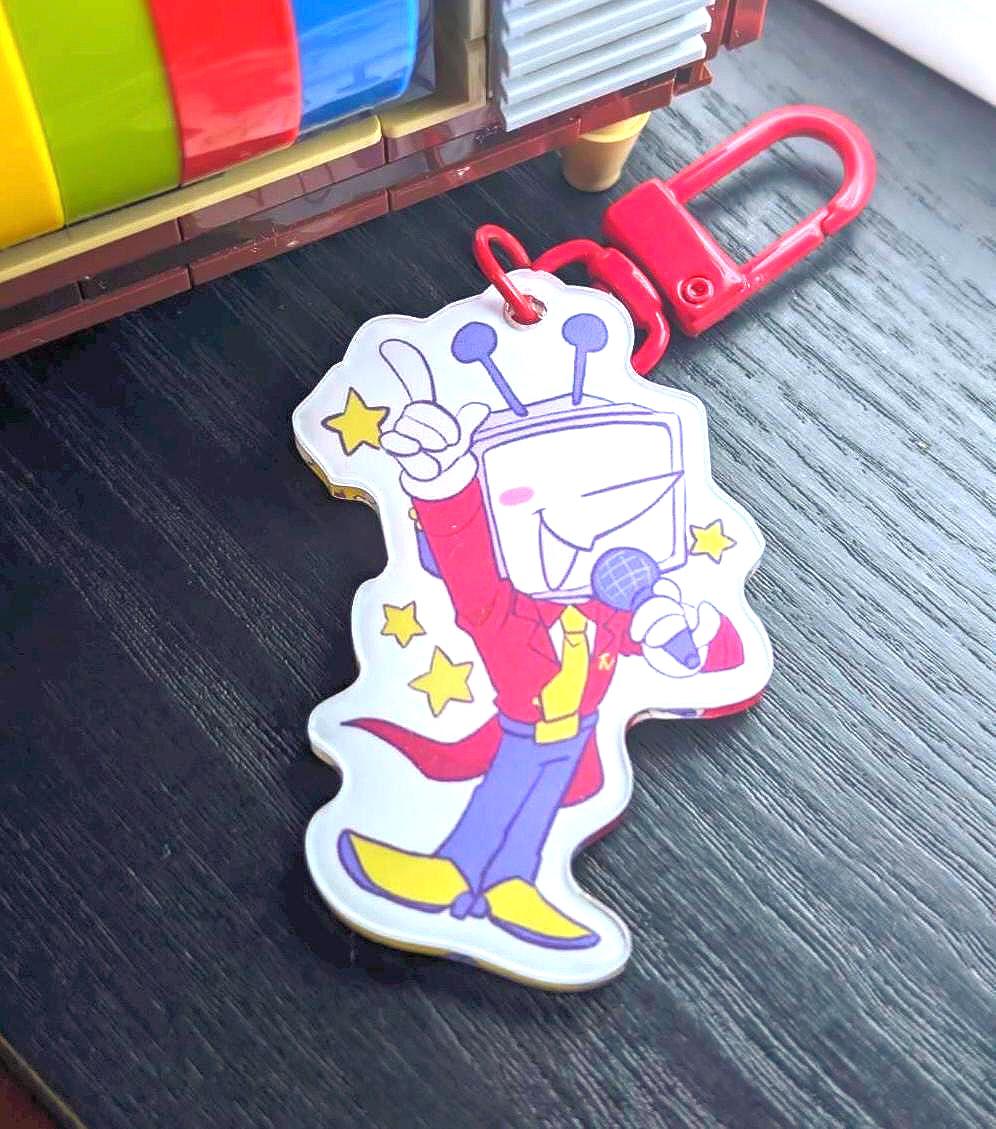 It’s TV Time Tenna 2” Full Bleed Acylic Charms - Etsy