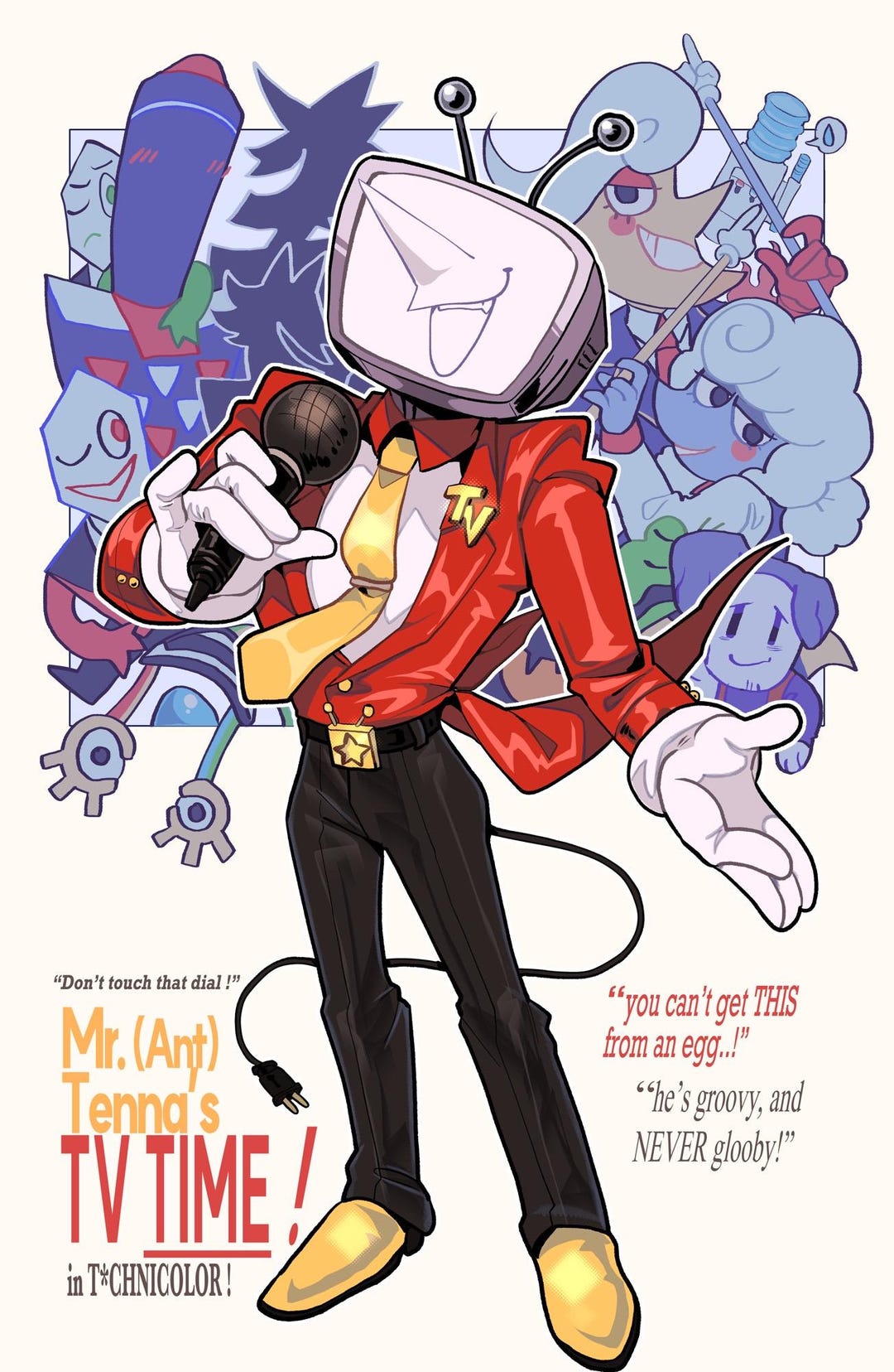 Mr (ant) Tenna's TV Time - 11x17 Print. - Etsy