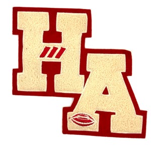 Varsity Football Patch, Vintage Chenille Letterman's Jacket Patch ...