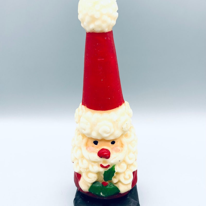 Vintage Santa Candle - Etsy