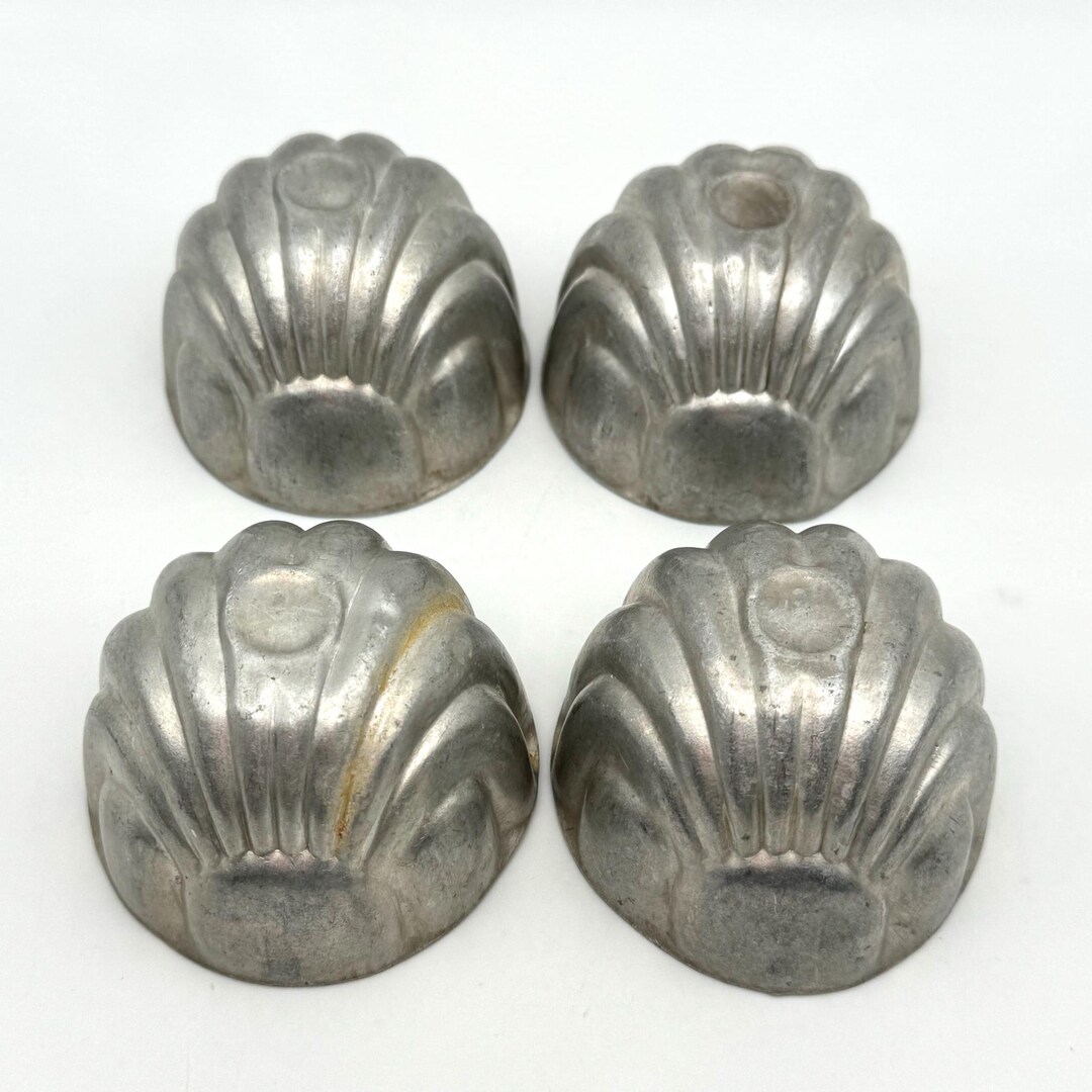 Aluminum Molds, Fluted Jello Gelatin, Molds for Crafting, Vintage Molds ...