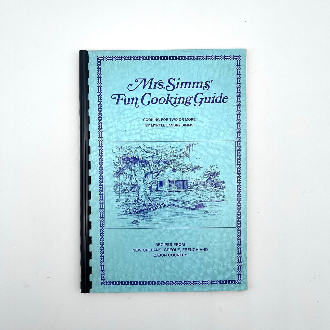 Louisiana Cookbook, Mrs. Simms' Fun Cooking Guide, Vintage Spiral Cook Book - Etsy