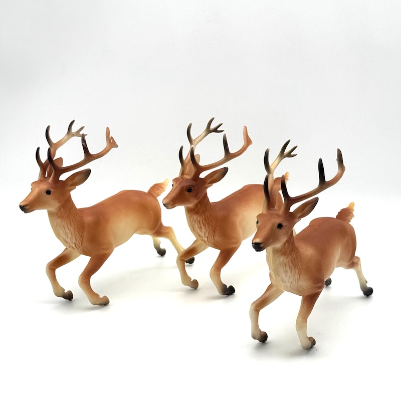Plastic Reindeer - Etsy