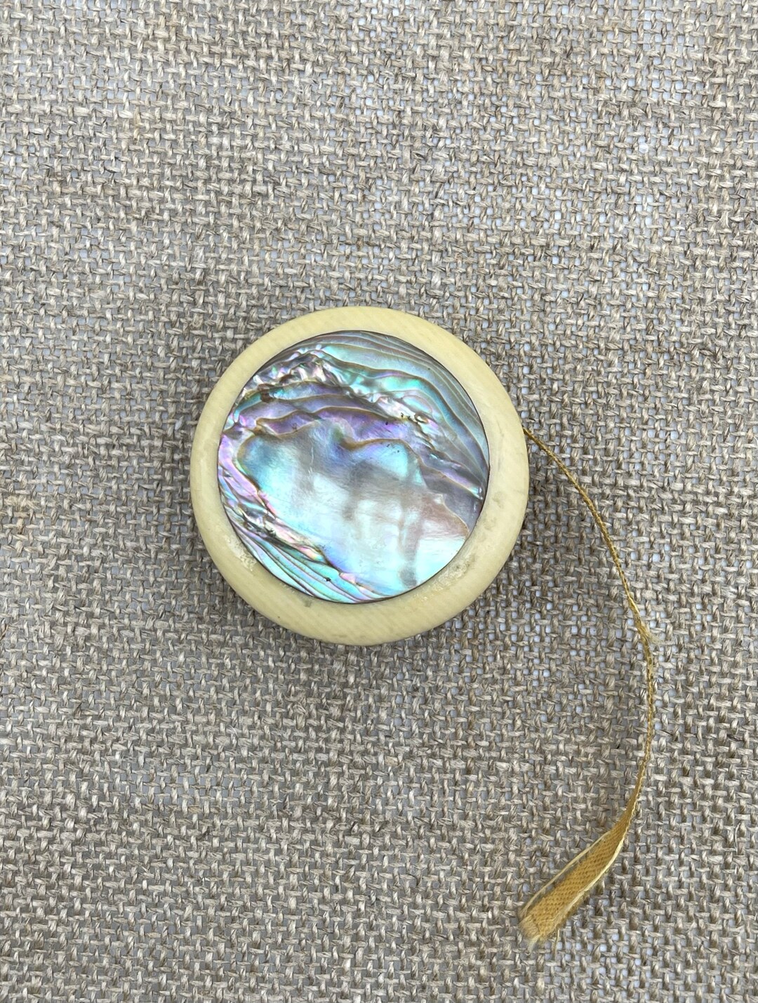 Antique Tape Measure, Shell and Celluloid, Abalone Sewing Tool, - Etsy