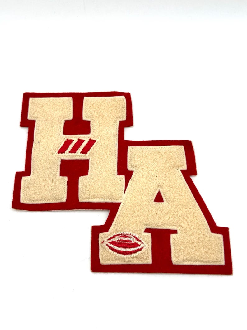 Varsity Football Patch, Vintage Chenille Letterman's Jacket Patch ...