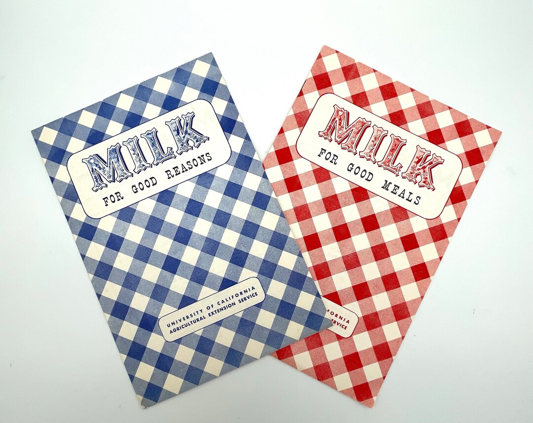 Vintage Milk Recipes Booklets and Dairy Ephemera Published by the ...