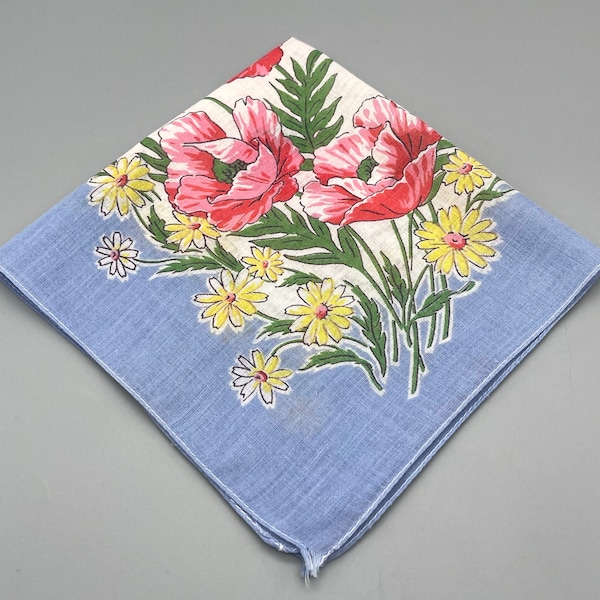 Floral Handkerchief - Etsy
