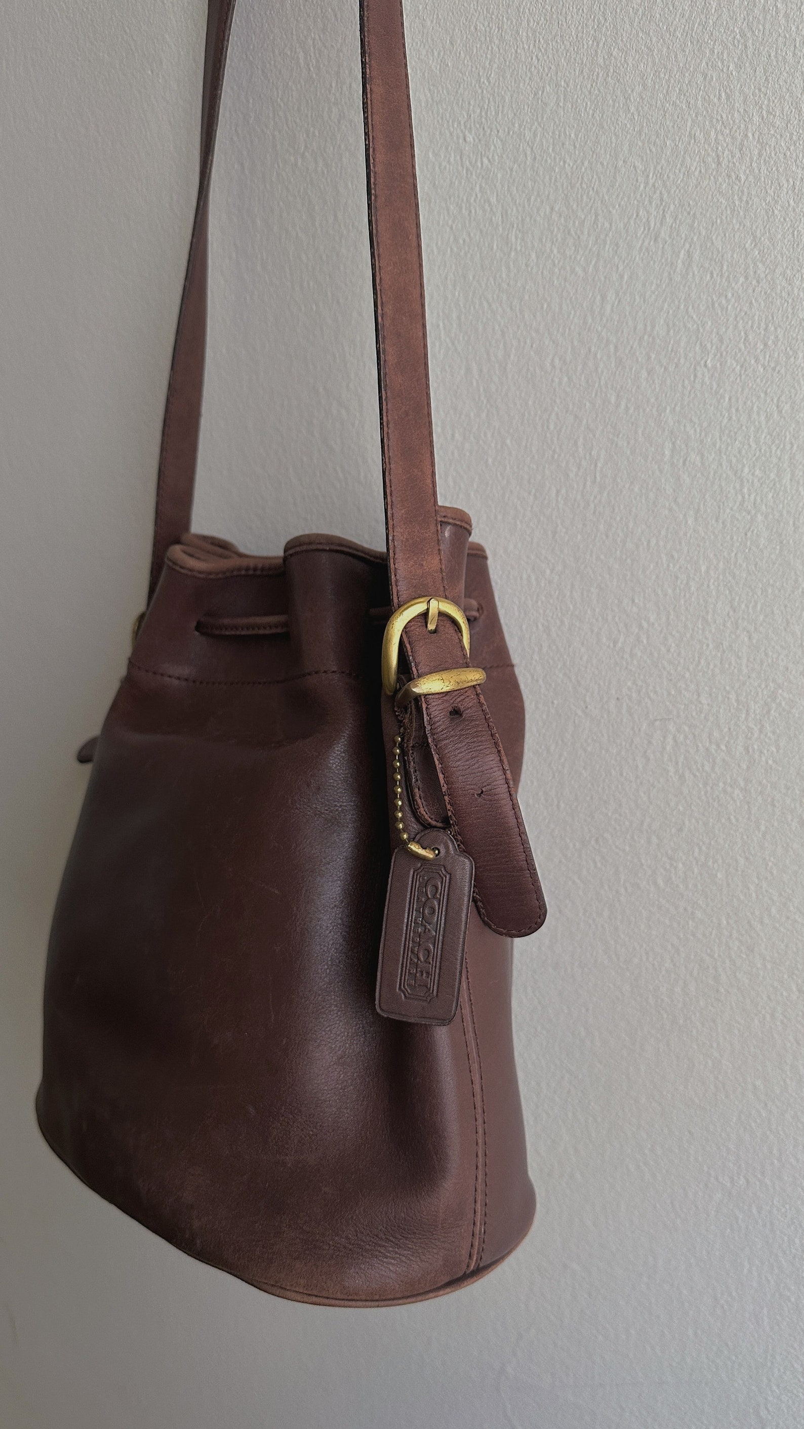 Real Vintage Coach Legacy Zip Hobo Drawstring Bucket Bag Crossbody ...