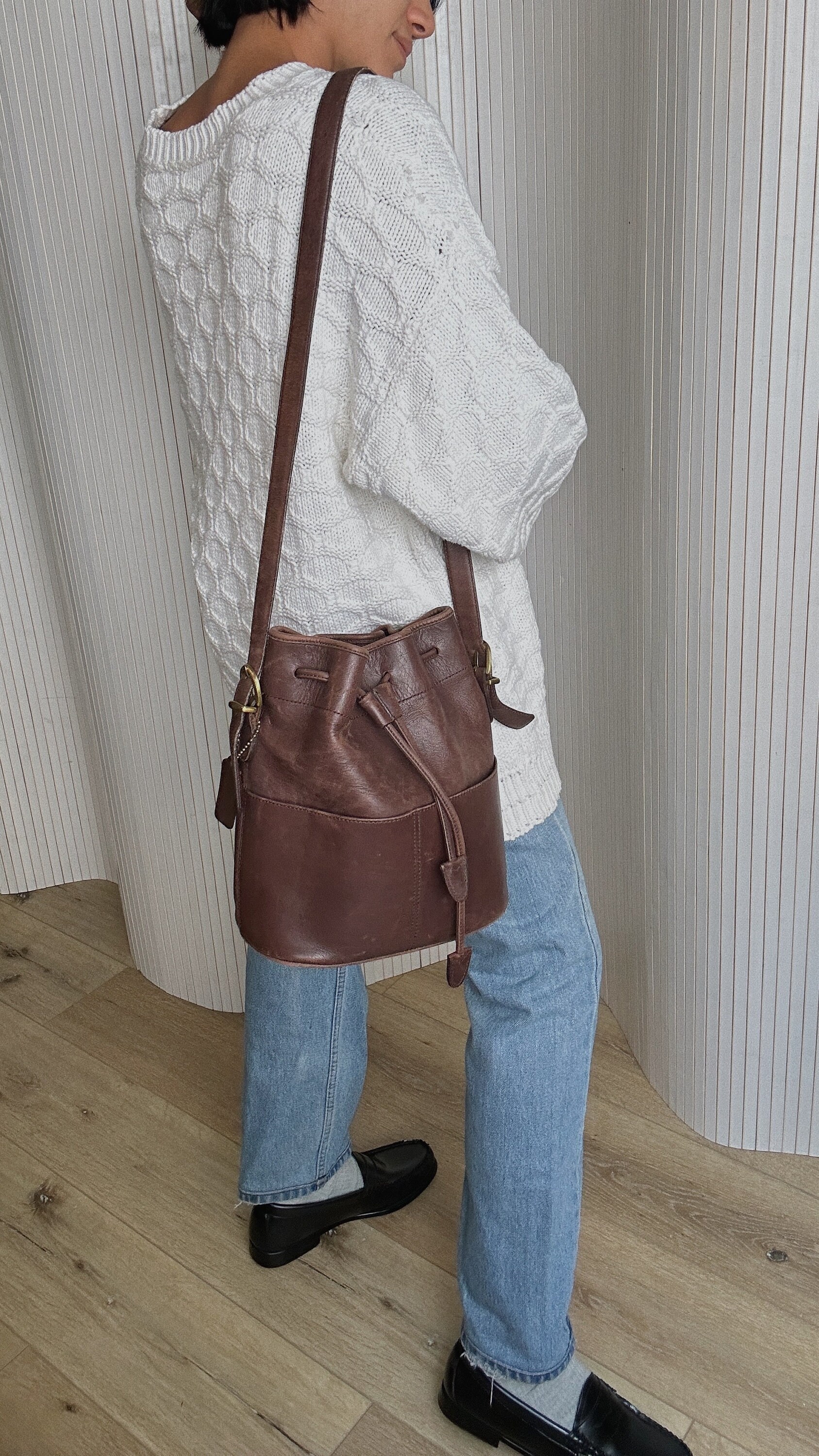 Real Vintage Coach Legacy Zip Hobo Drawstring Bucket Bag Crossbody ...