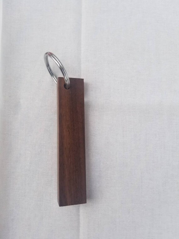 Solid Walnut or White Oak Wood Keychain: Take Nature With You | Etsy