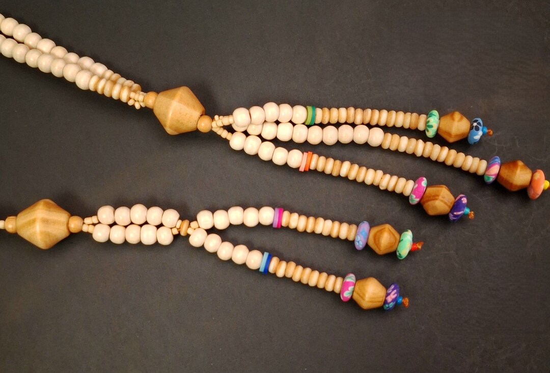 Multi-hued Wood, Ethnic, Heishi, Polymer Clay Beads, Juzu Prayer Beads ...
