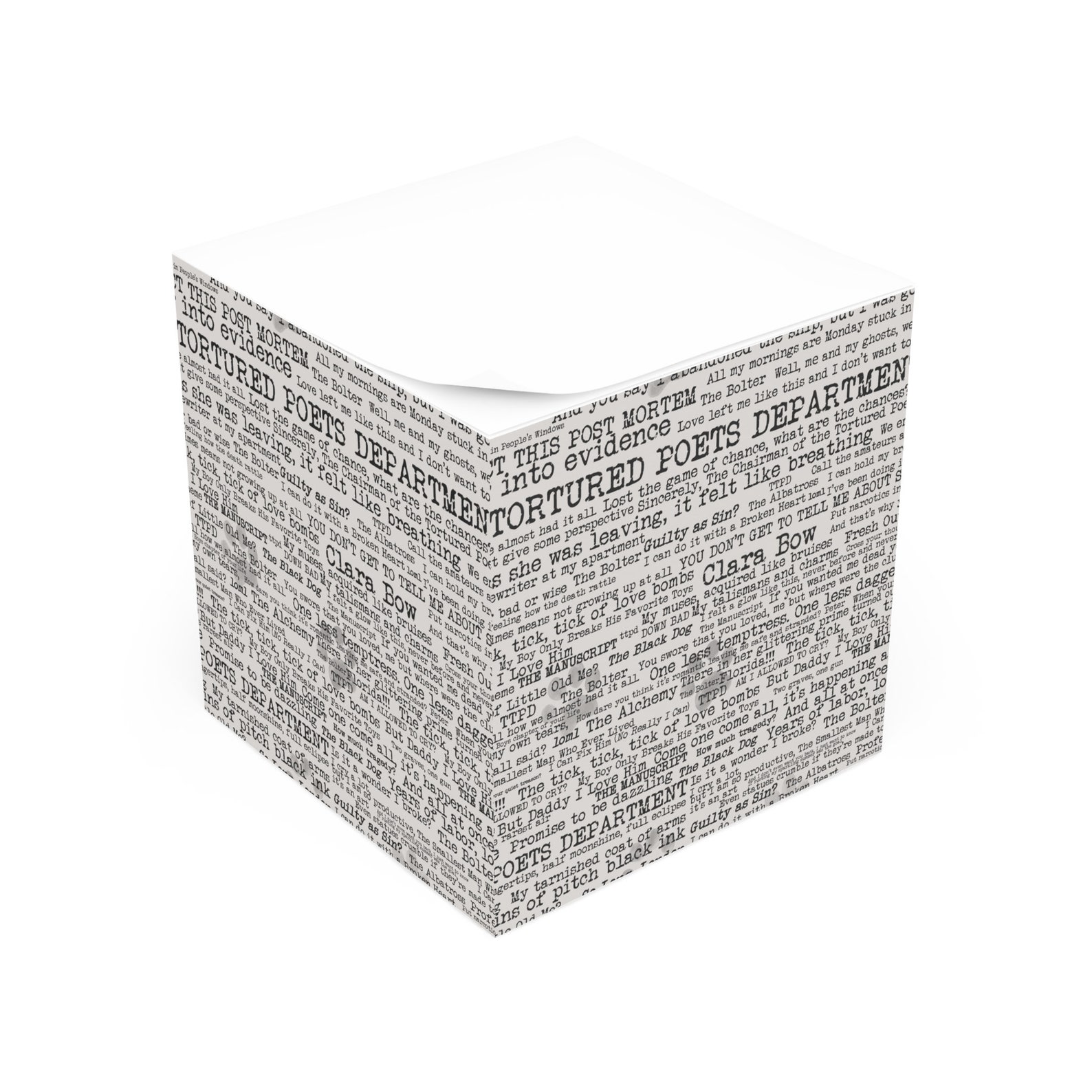 TTPD Note Cube - Etsy