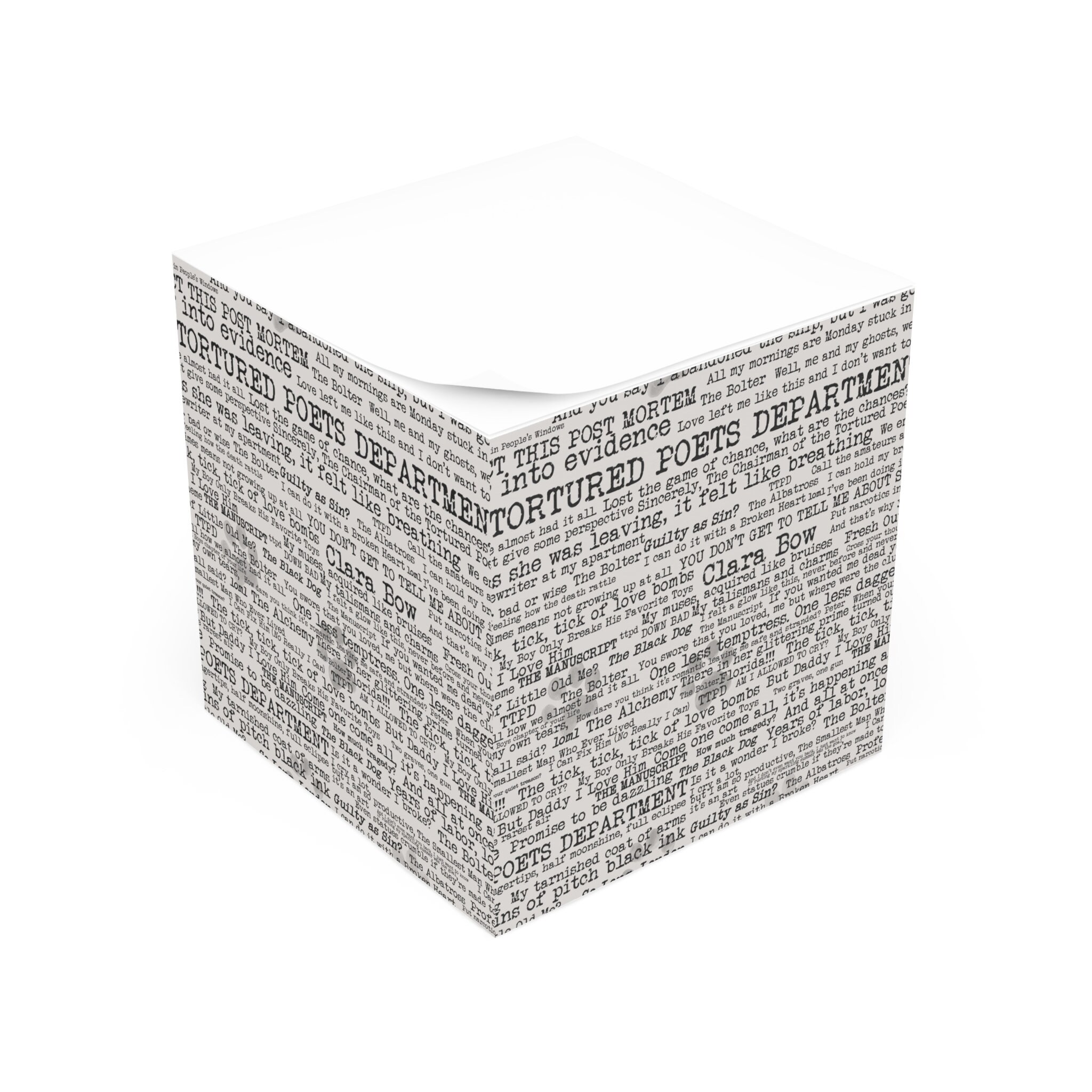 TTPD Note Cube - Etsy