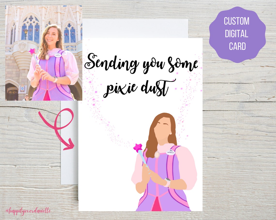 Custom Digital Portrait Card, Printable Customized Digital Art Greeting ...