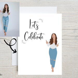 Custom Digital Portrait Card, Printable Customized Digital Art Greeting ...