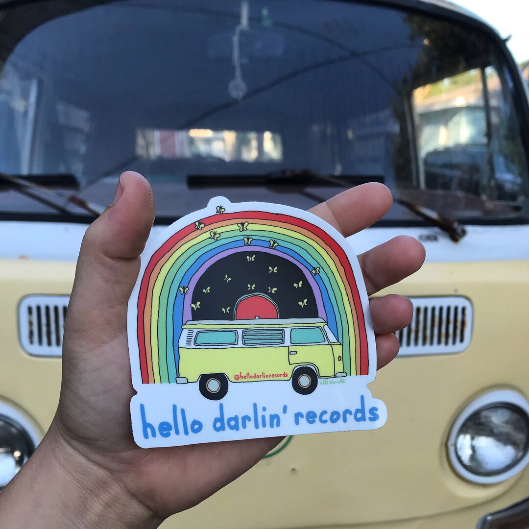 Hello Darlin' Records Bumper Sticker - Etsy