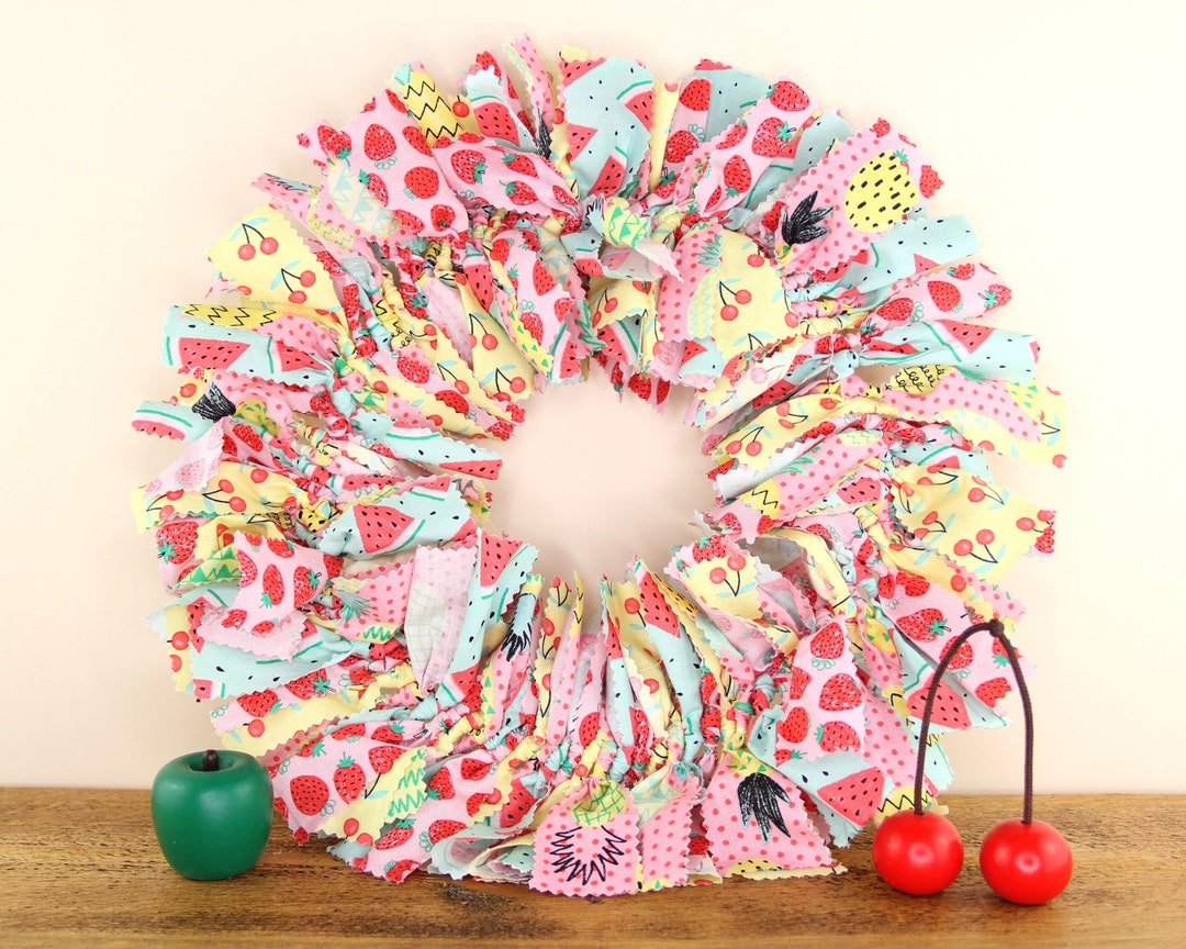 Fruit Rag Wreath Kit - Etsy