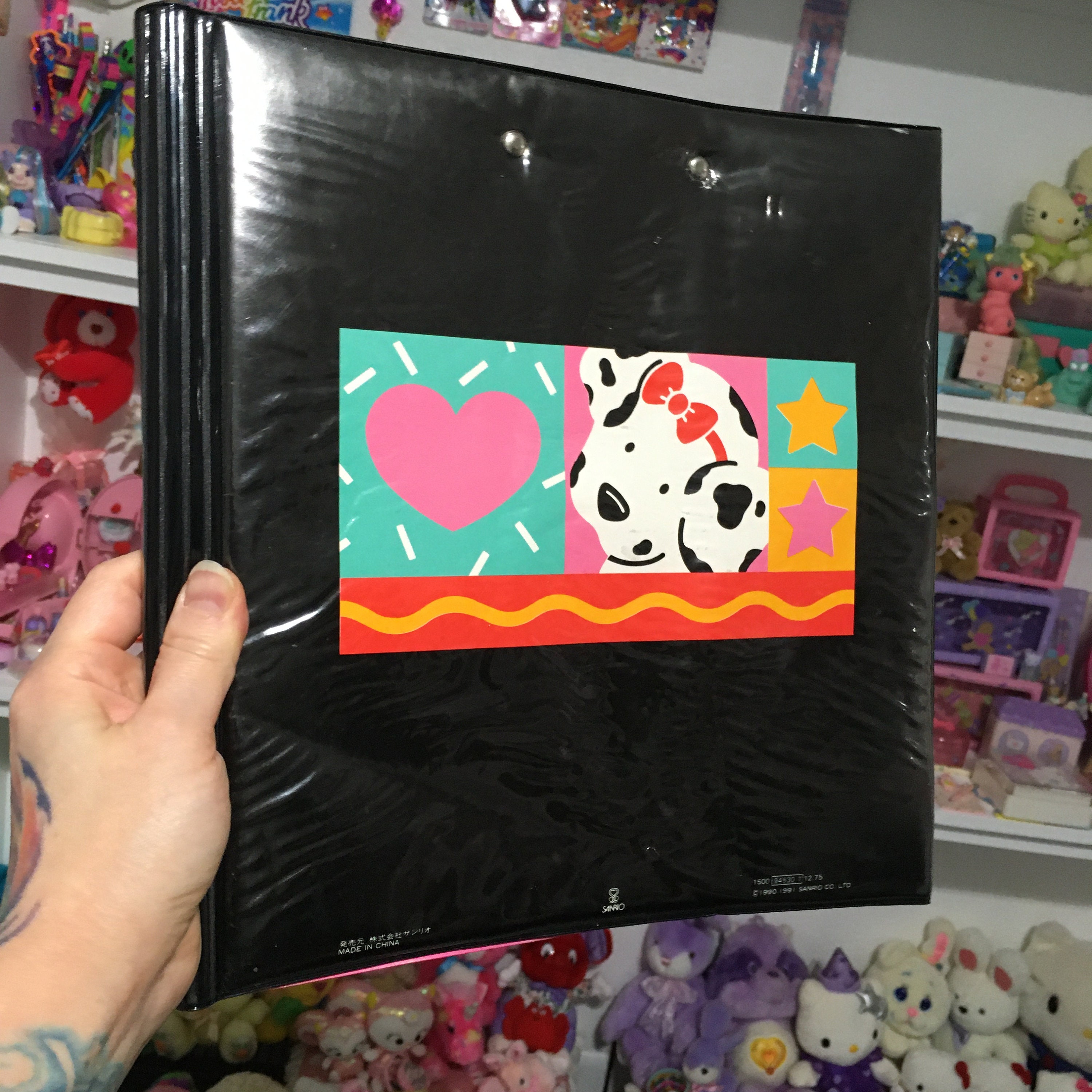 Office SPOTTIE DOTTIE BINDER // Vintage Sanrio Puffy Vinyl Trapper ...