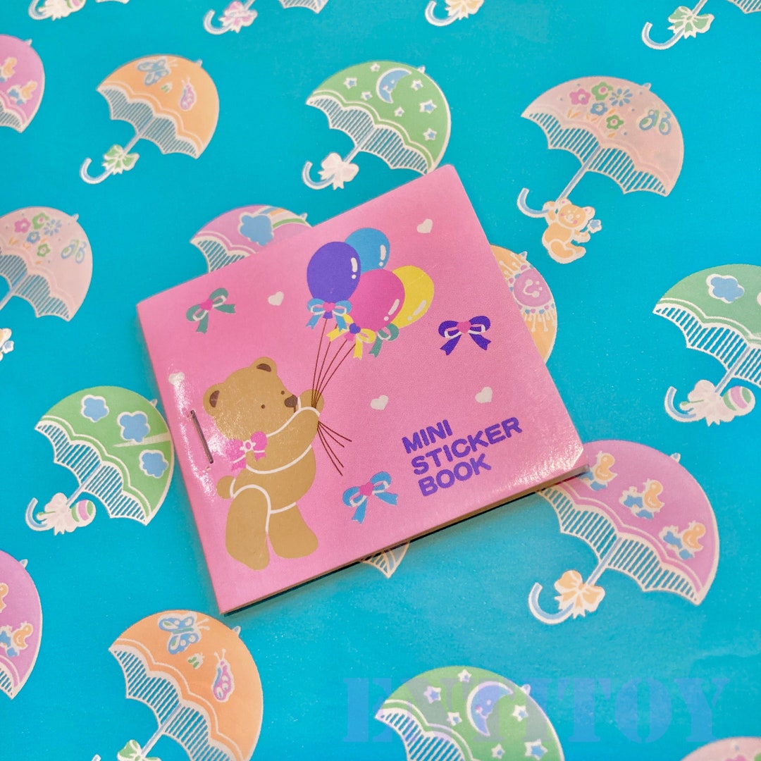 TEDDY STICKER BOOK // Rare Vintage Sanrio Mini Sticker Book Tweedle Dee ...