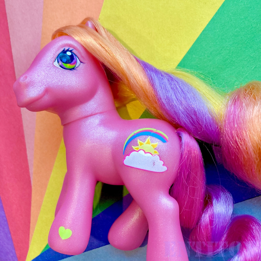 RAINBOW FLASH // Vintage My Little Pony G3 Brushable Kawaii Fancy Toy ...